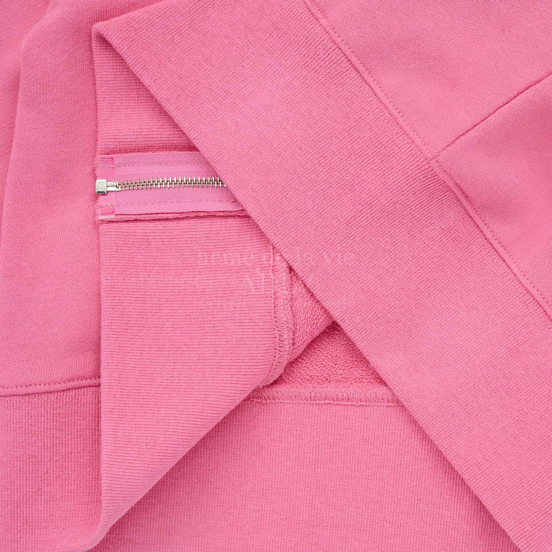 Buy Korean ADLV WORLD TOUR CROP HOODIE ZIP UP DARK PINK