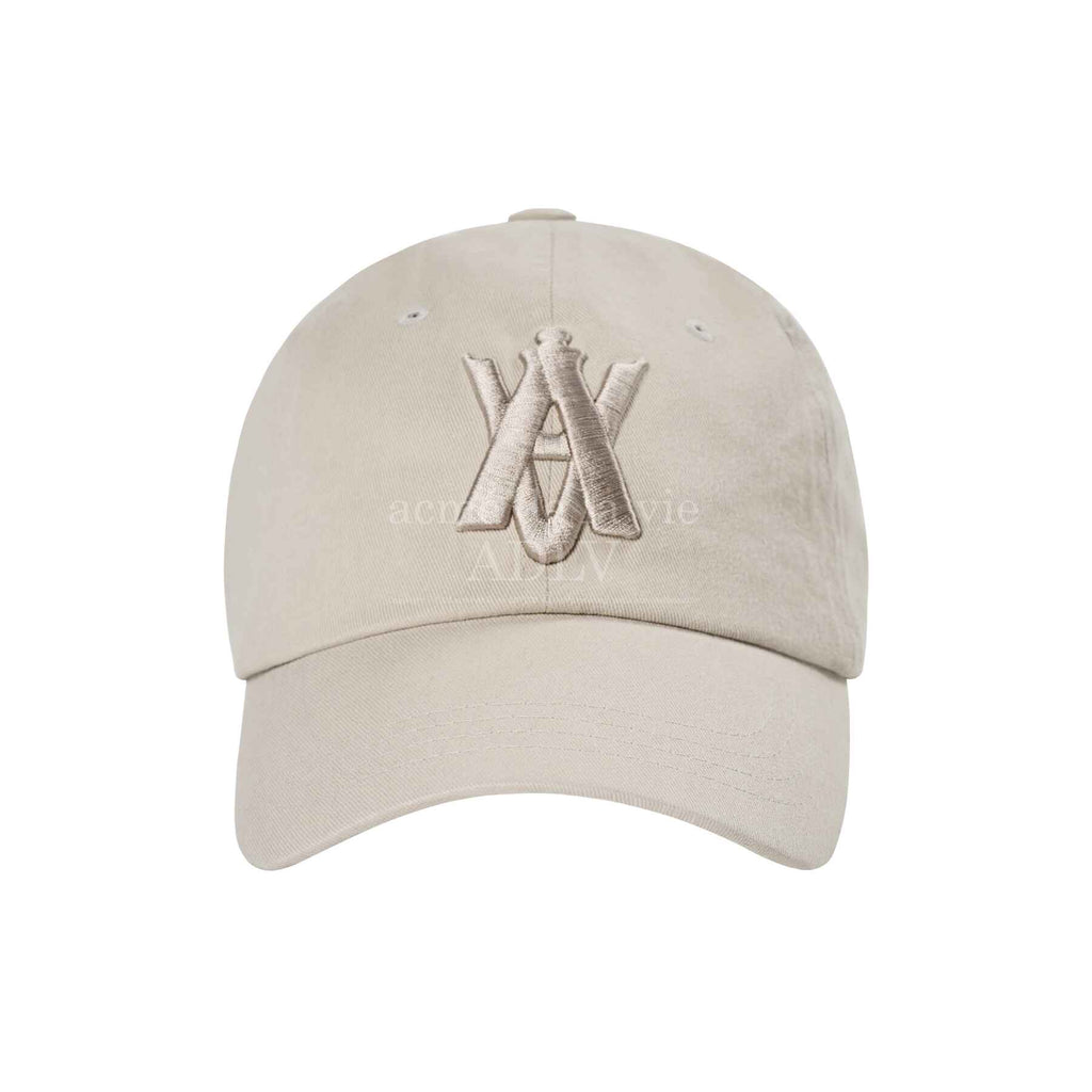 BUY ADLV Hat A LOGO EMBLEM TONE ON TONE BALL CAP BEIGE