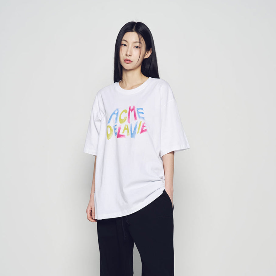 BELI KAOS ADLV ANIMATED FONT SHORT SLEEVE T-SHIRT WHITE