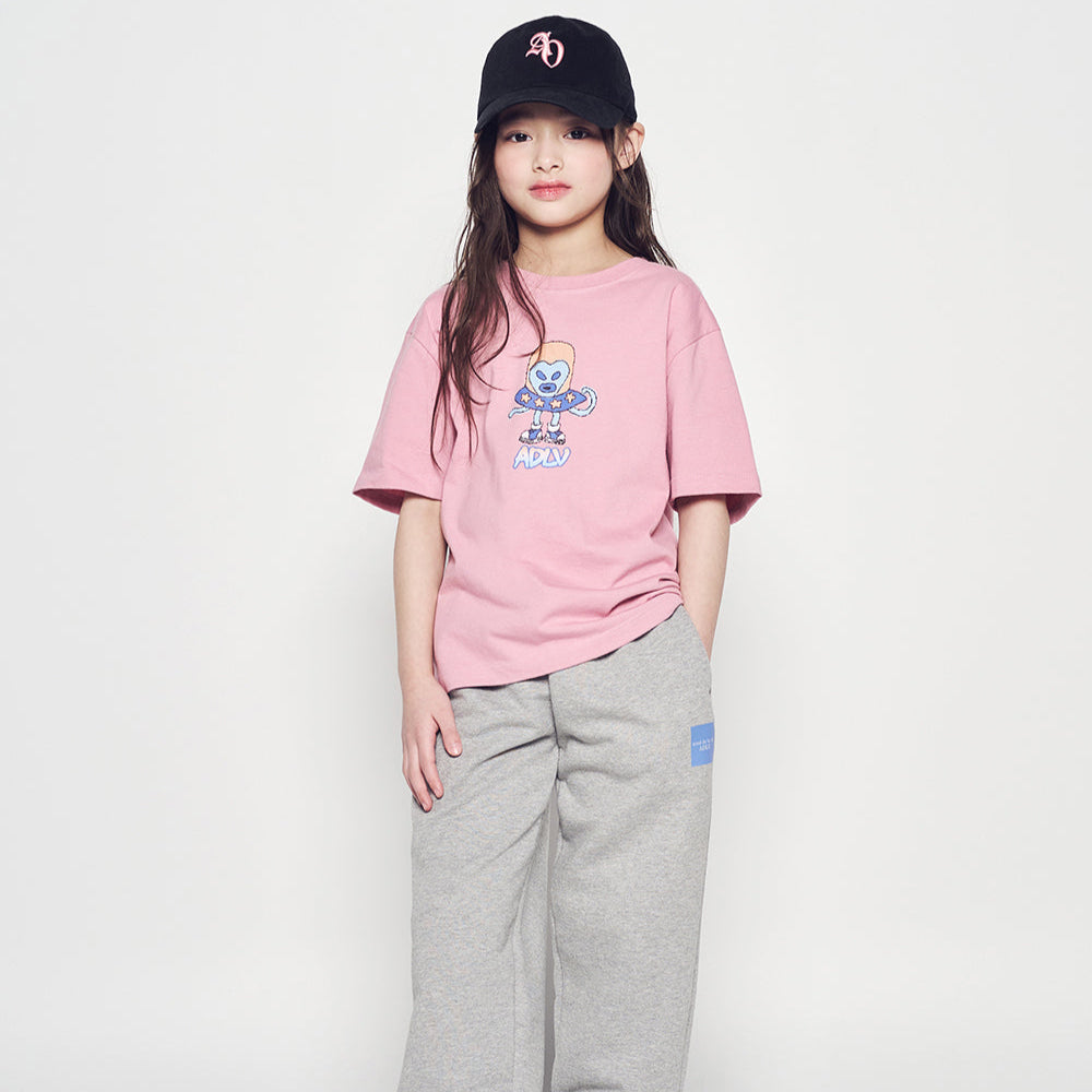 BELI KAOS ADLV KIDS HEART ALIEN SHORT SLEEVE T-SHIRT LIGHT PINK