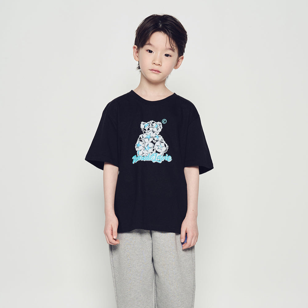 BELI KAOS ADLV KIDS STAR BEAR SHORT SLEEVE T-SHIRT BLACK