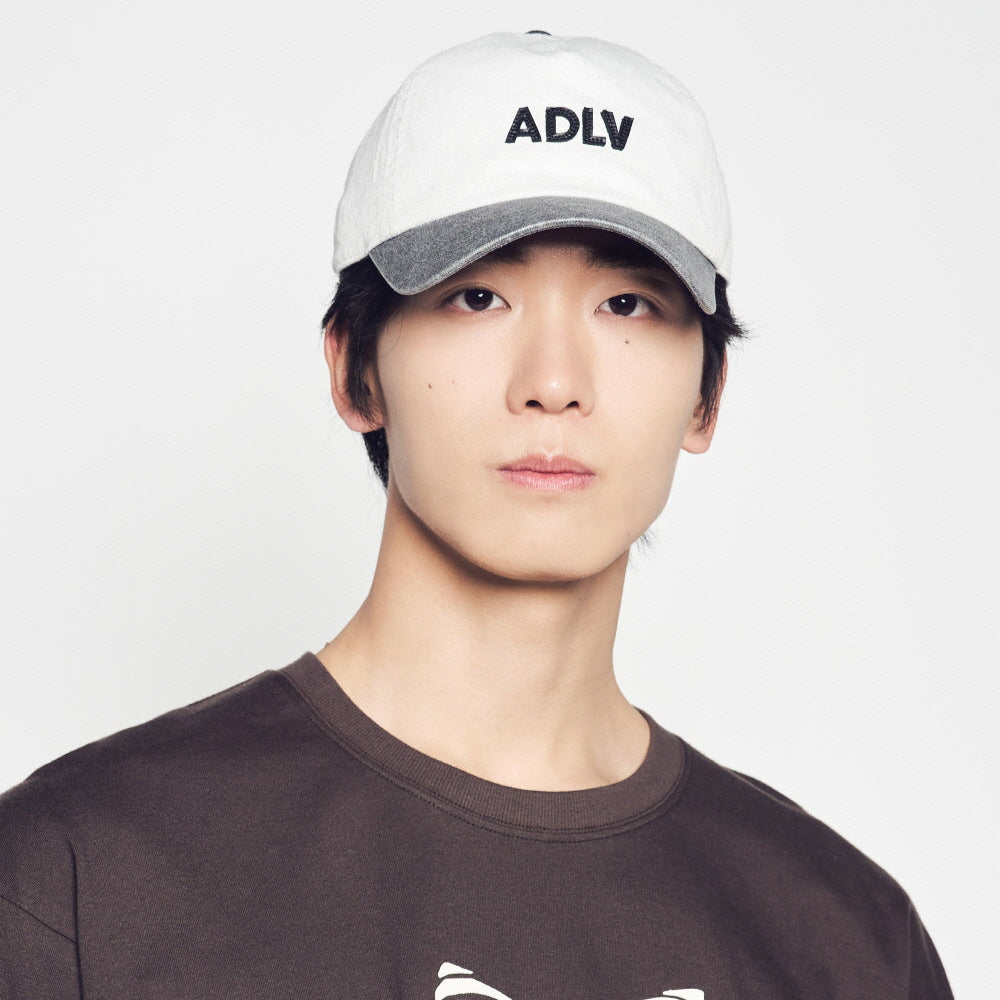 BUY ADLV Hat PIGMENT LEATHER PATCH BALL CAP CHARCOAL