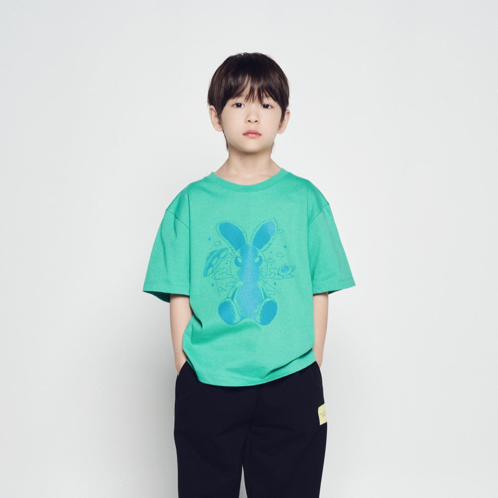 BELI KAOS ADLV KIDS SOLO RABBIT ALIEN SHORT SLEEVE T-SHIRT LIGHT GREEN