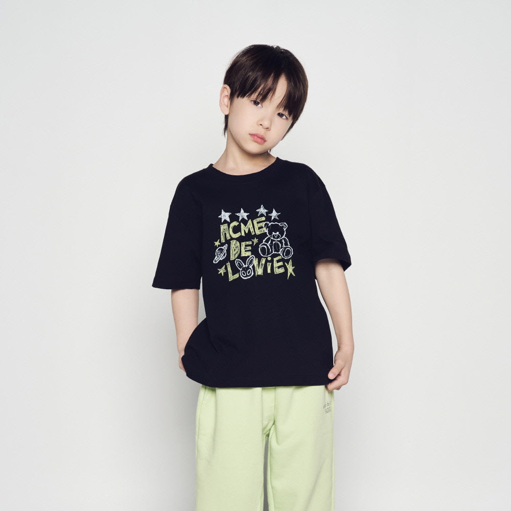 BELI KAOS ADLV KIDS UNIVERSE DRAWING SHORT SLEEVE T-SHIRT BLACK