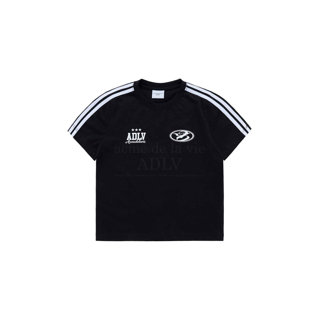 BELI KAOS ADLV CIRCLE SYMBOL TRACK CROP SHORT SLEEVE BLACK