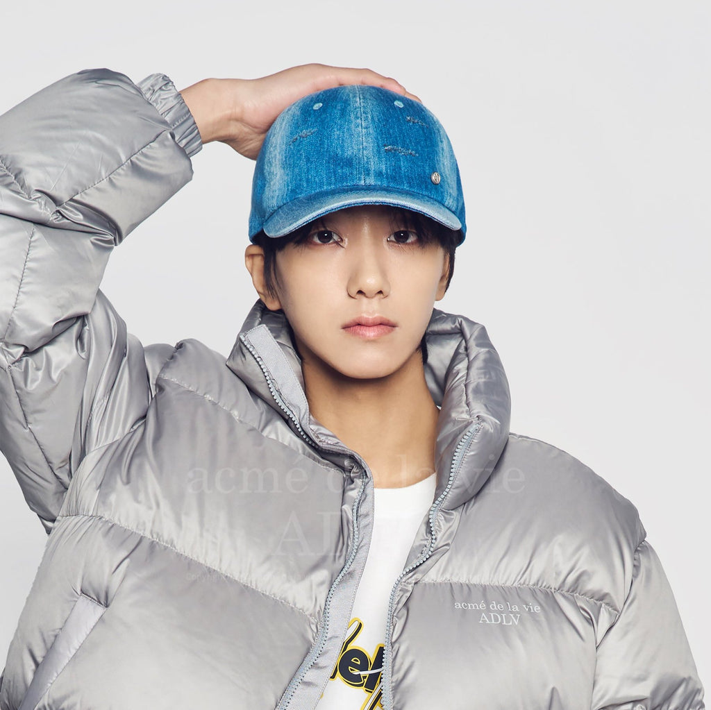 BELI TOPI ADLV DAMAGE WASHING DENIM BALL CAP BLUE