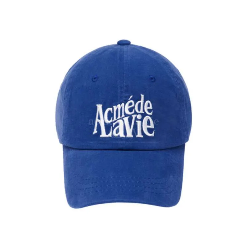 BUY ADLV Hat ADLV GROOVY LOGO BALL CAP BLUE