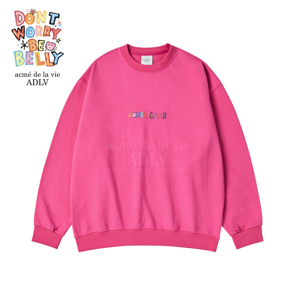BUY ADLV Sweatshirt BELLY COLLAGE LOGO SWEATSHIRT PINK