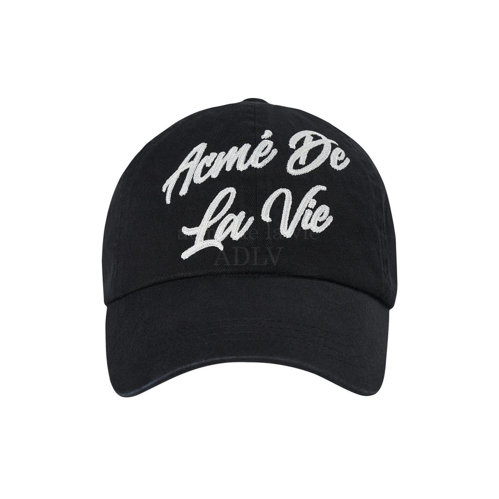 BUY ADLV Hat BIG SCRIPT CHAIN EMBROIDERY BALL CAP BLACK