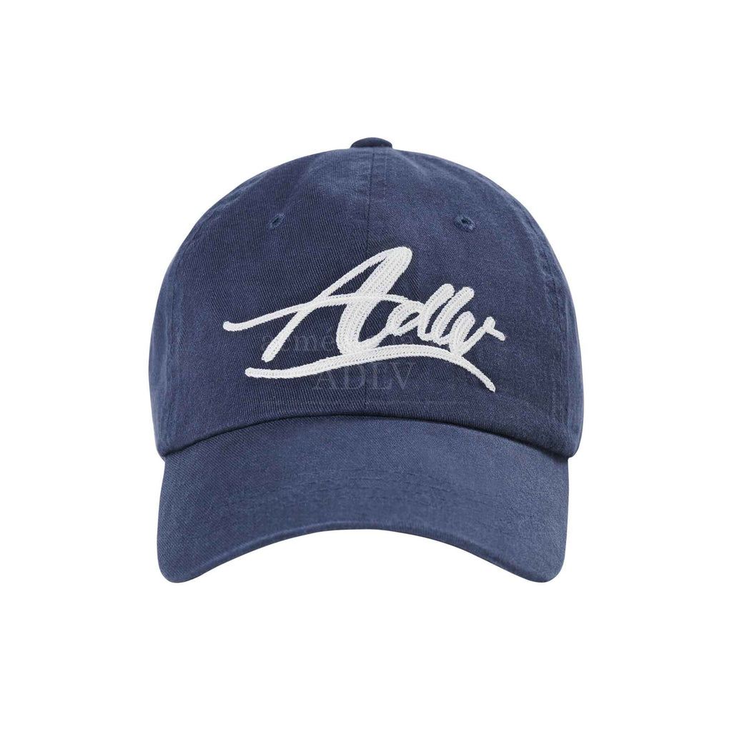 BELI TOPI ADLV SCRIPT LOGO CHAIN EMBROIDERY WASHING BALL CAP NAVY